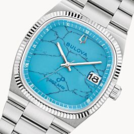 Bulova x Complecto Super Seville Turquoise Stone Dial Watch 96B455