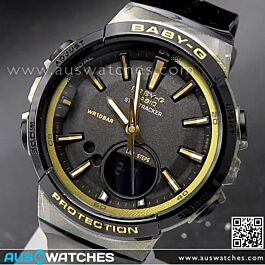 Casio Baby-G Step Tracker Analogue Digital Black Gold Watch BGS-100GS ...