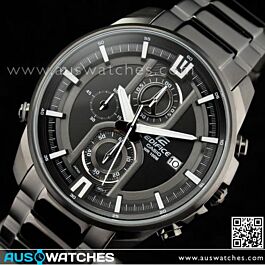 BUY Casio Edifice Chronograph Black Ion Plated Mens Watch EFR-533BK-1AV ...
