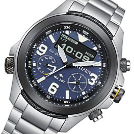 Citizen Promaster Land Eco-Drive Combination World Time Watch JV1006-51L