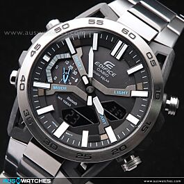 BUY Casio Edifice Solar Gray Stainless Steel Band Watch ECB-2000DC-1A ...
