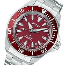 Seiko Prospex Sea Samurai Red Dial 200M Automatic Diver Watch SRPL11K1 ...