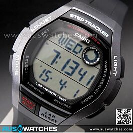 Casio Step Tracker LED 100M Sport Watch WS-2000H-1AV, WS2000H ...