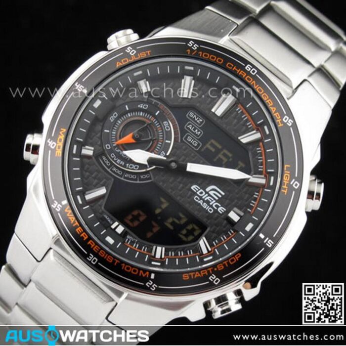 BUY Casio Edifice Chronograph World Time 5 alarms EFA-131D-1A4, EFA131D ...