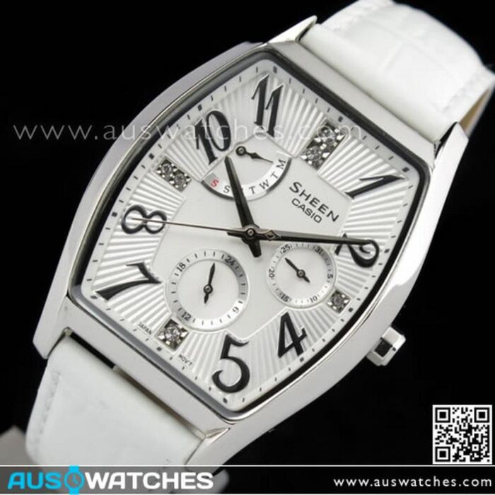 BUY Casio Sheen SWAROVSKI Tonneau Ladies Watch SHE-3026L-7A1, SHE3026L ...